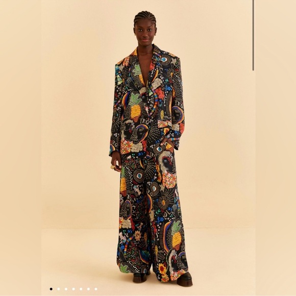 FARM Rio | Pants & Jumpsuits | Farm Rio Farm Rio Black Borogodo Pants ...